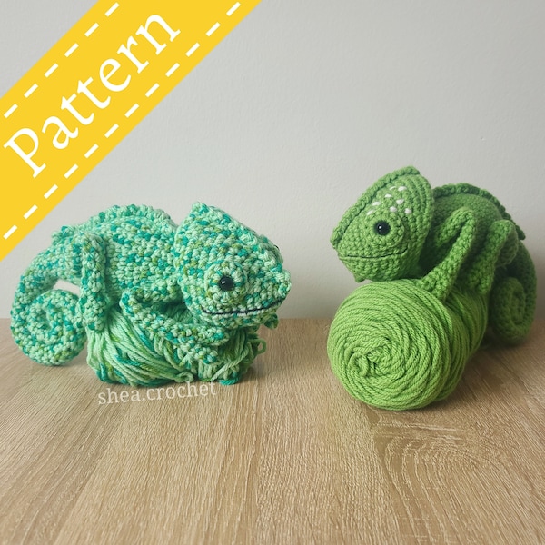 Crochet Chameleon Pattern - Etsy