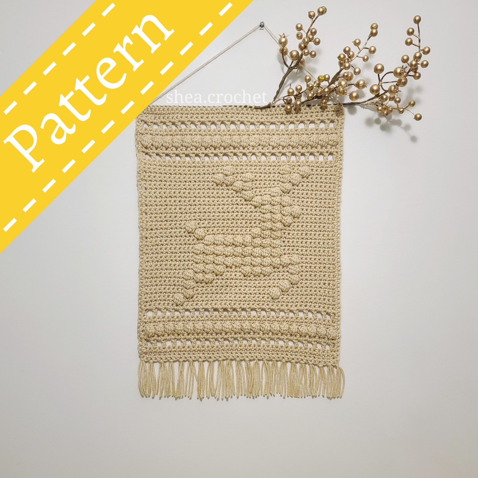 Deer Wall Hanging Crochet Pattern - PDF File - Etsy