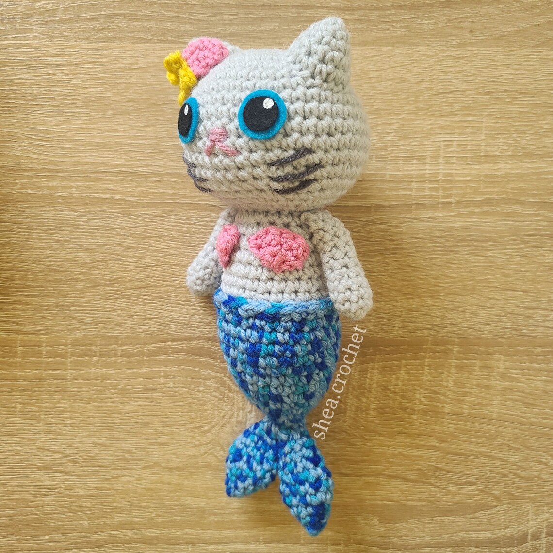 Mermaid Cat Crochet Pattern - PDF File - Beginner Friendly - Etsy
