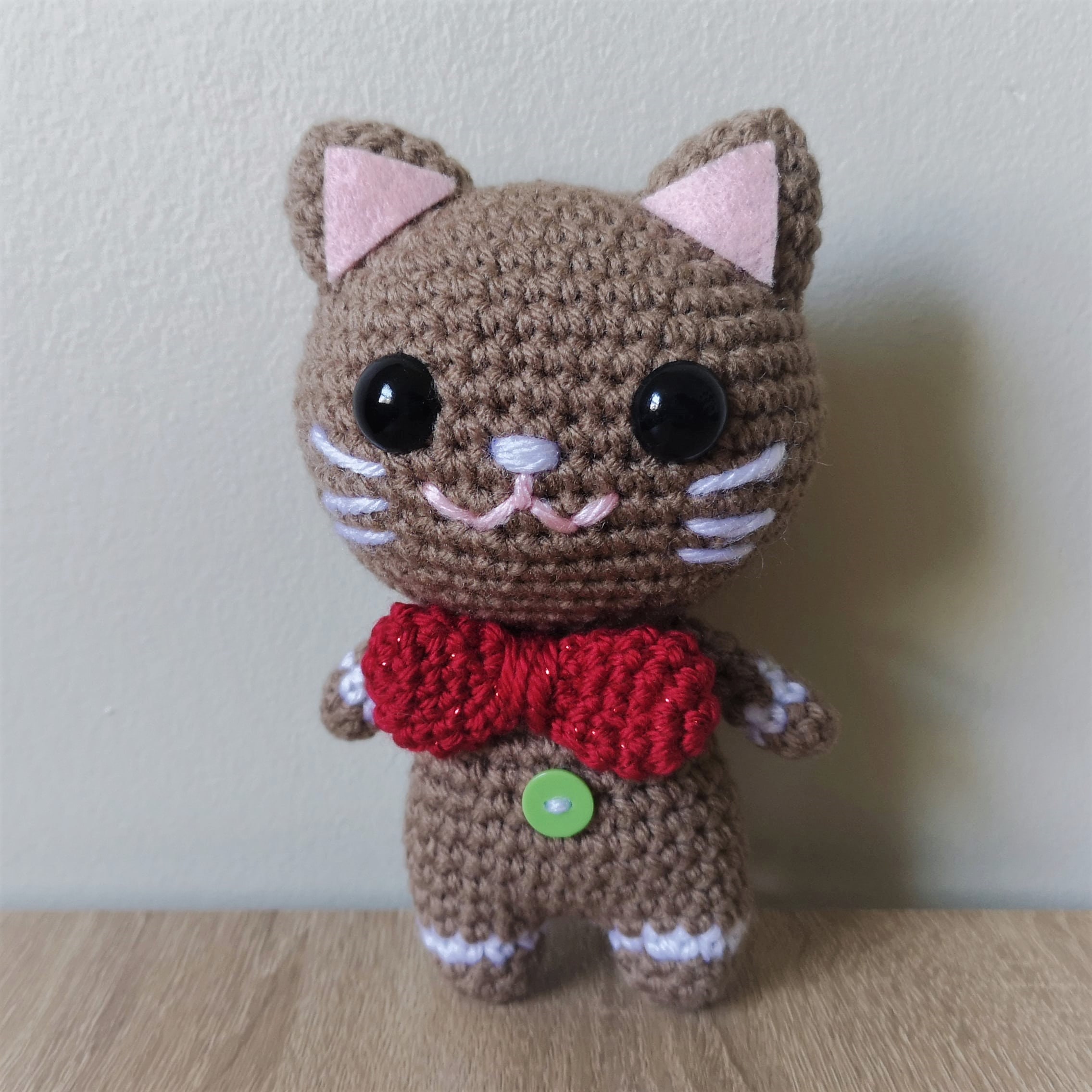 Crochet Pattern Gingerbread Cats Christmas Holidays | Etsy