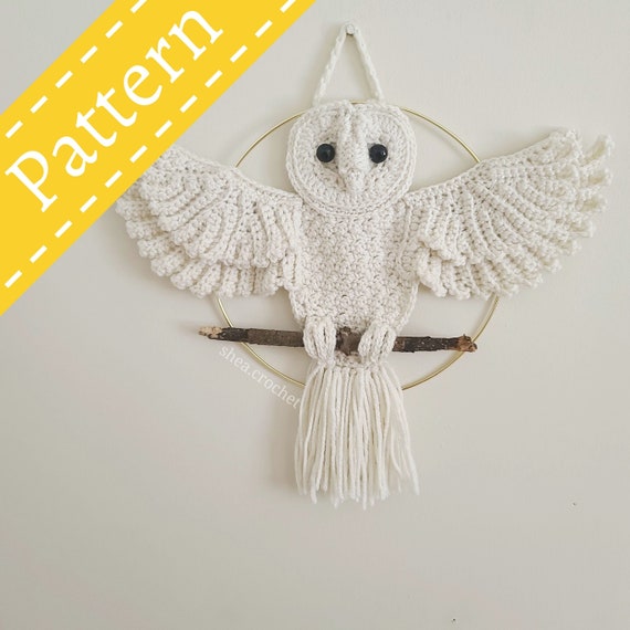 Barn Owl Wall Hanging Crochet Pattern PDF File | Etsy