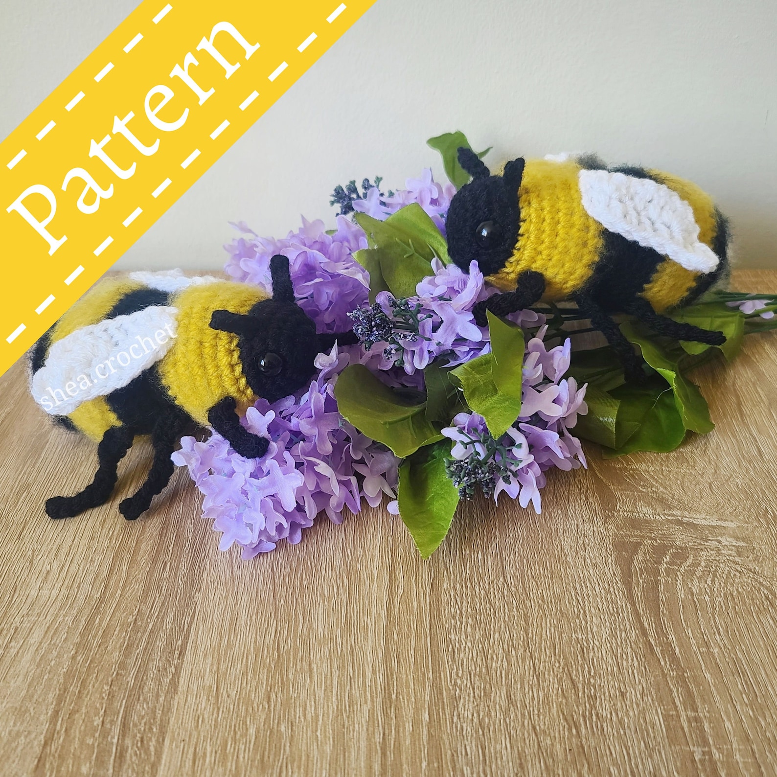 Realistic Bumblee Crochet Pattern PDF File Bee - Etsy