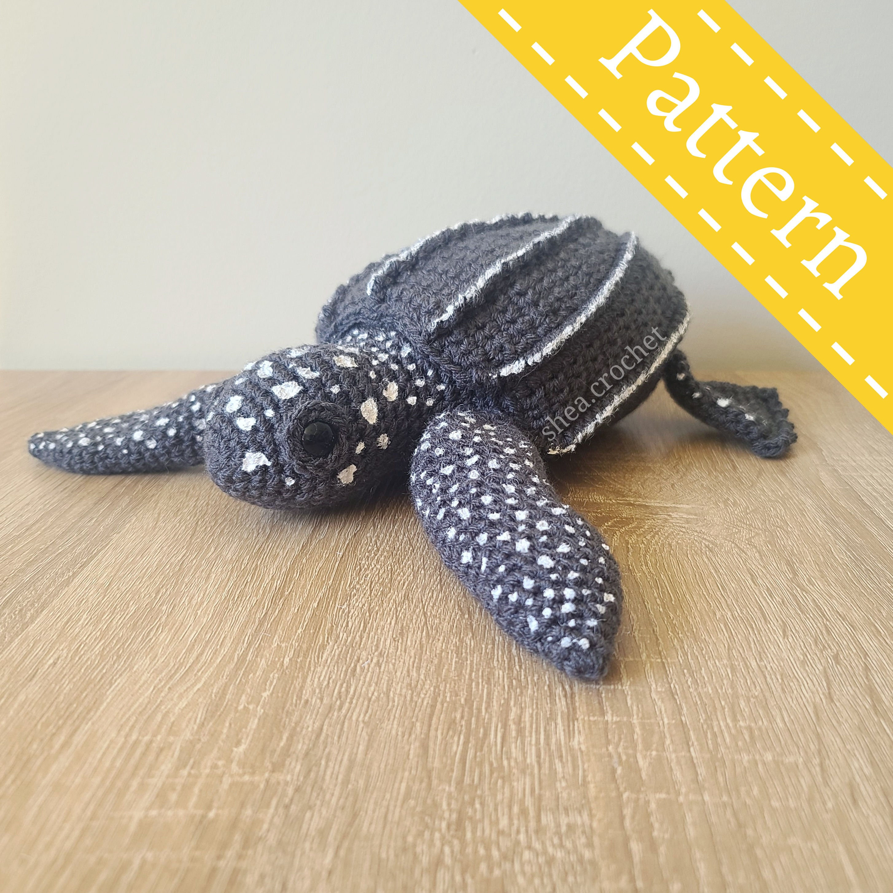 Leatherback Sea Turtle Crochet Pattern - PDF File - Etsy