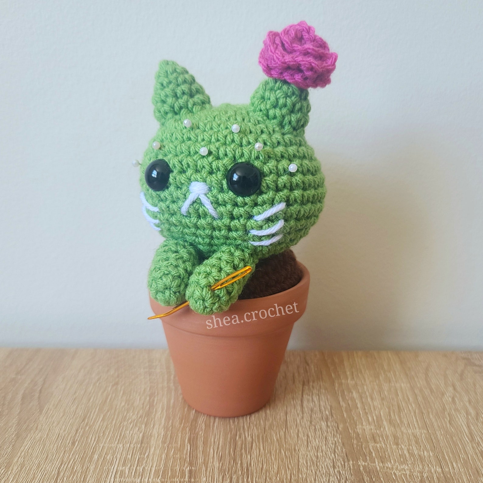 Cactus Cat Crochet Pattern - Pin Cushion/decoration - PDF File - Etsy