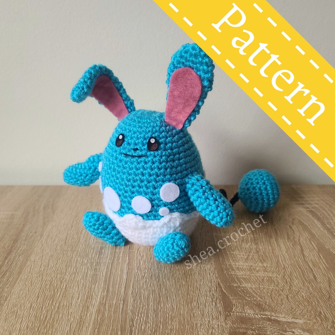 Azumarill Crochet Pattern - PDF File - Etsy
