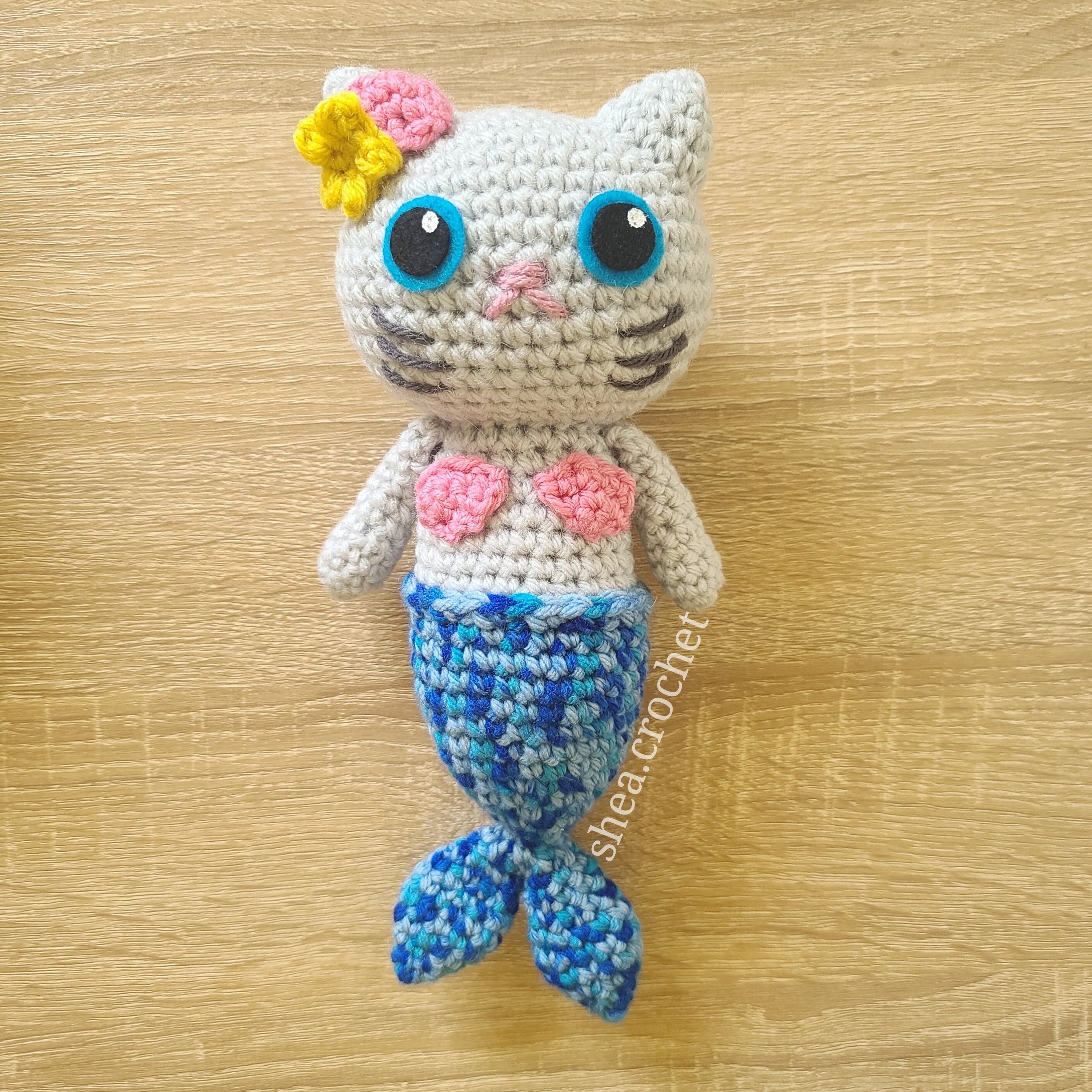 Mermaid Cat Crochet Pattern - PDF File - Beginner Friendly - Etsy