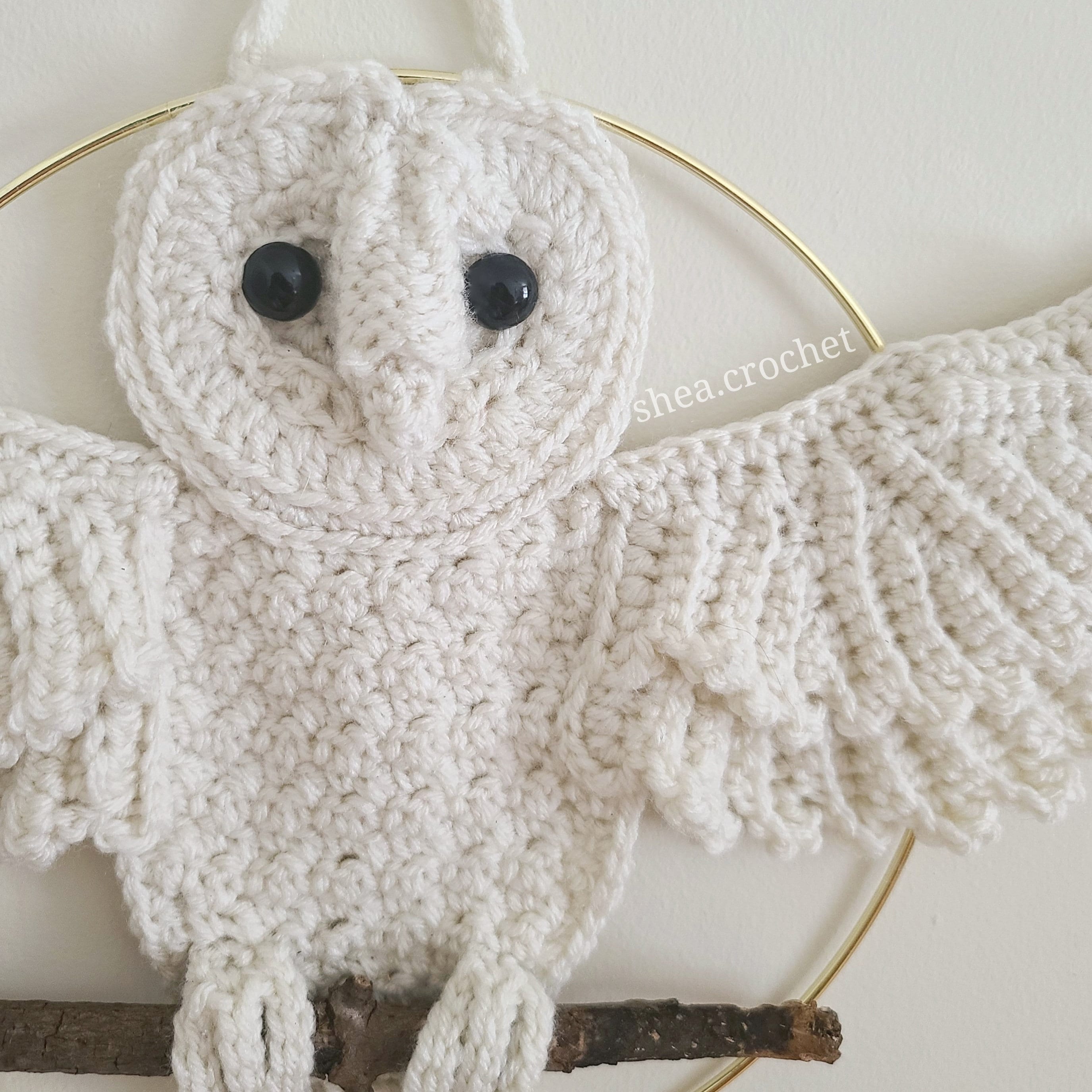Barn Owl Wall Hanging Crochet Pattern PDF File | Etsy