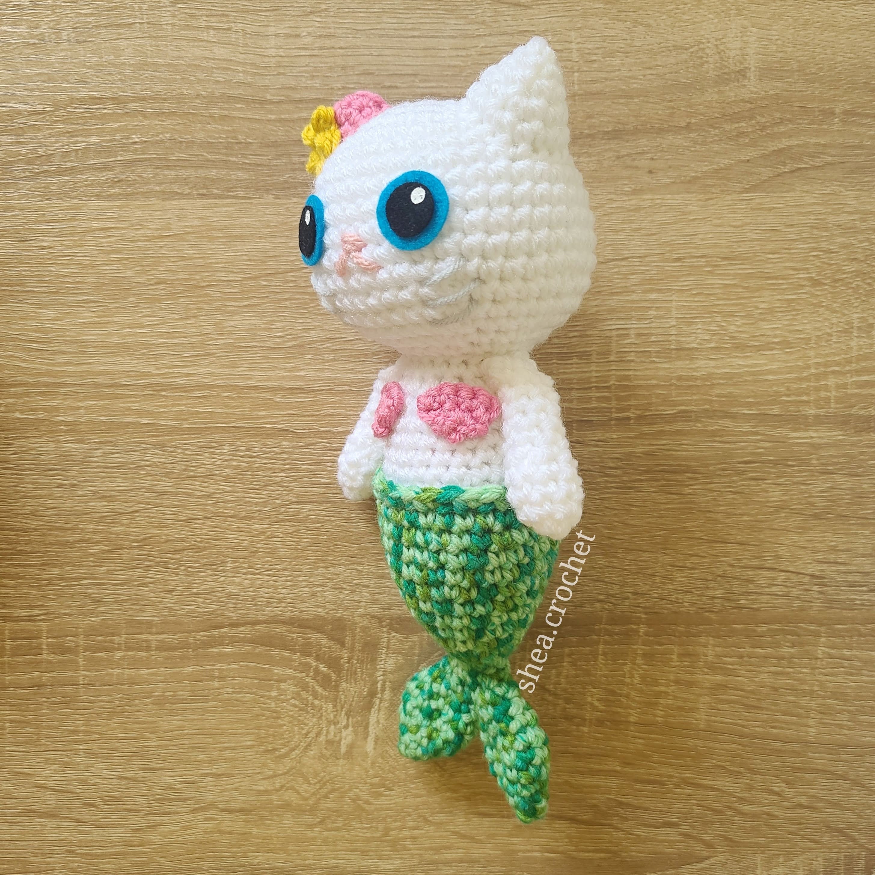 Mermaid Cat Crochet Pattern - PDF File - Beginner Friendly - Etsy