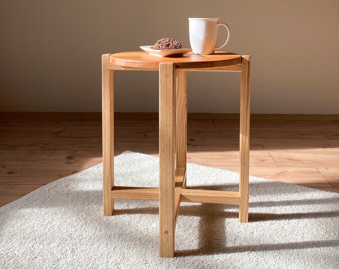 Side Table Round Side Table Small Coffee Table End Table - Etsy