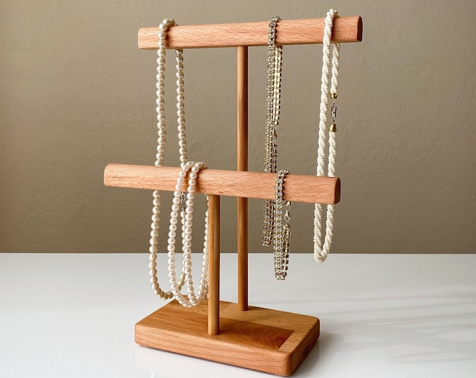 Jewelry Holder, Wooden Jewelry Organizer, Jewelry Display, Jewelry ...