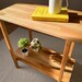 Oak End Table, Solid Oak Side Table, Narrow End Table, Couch Table ...