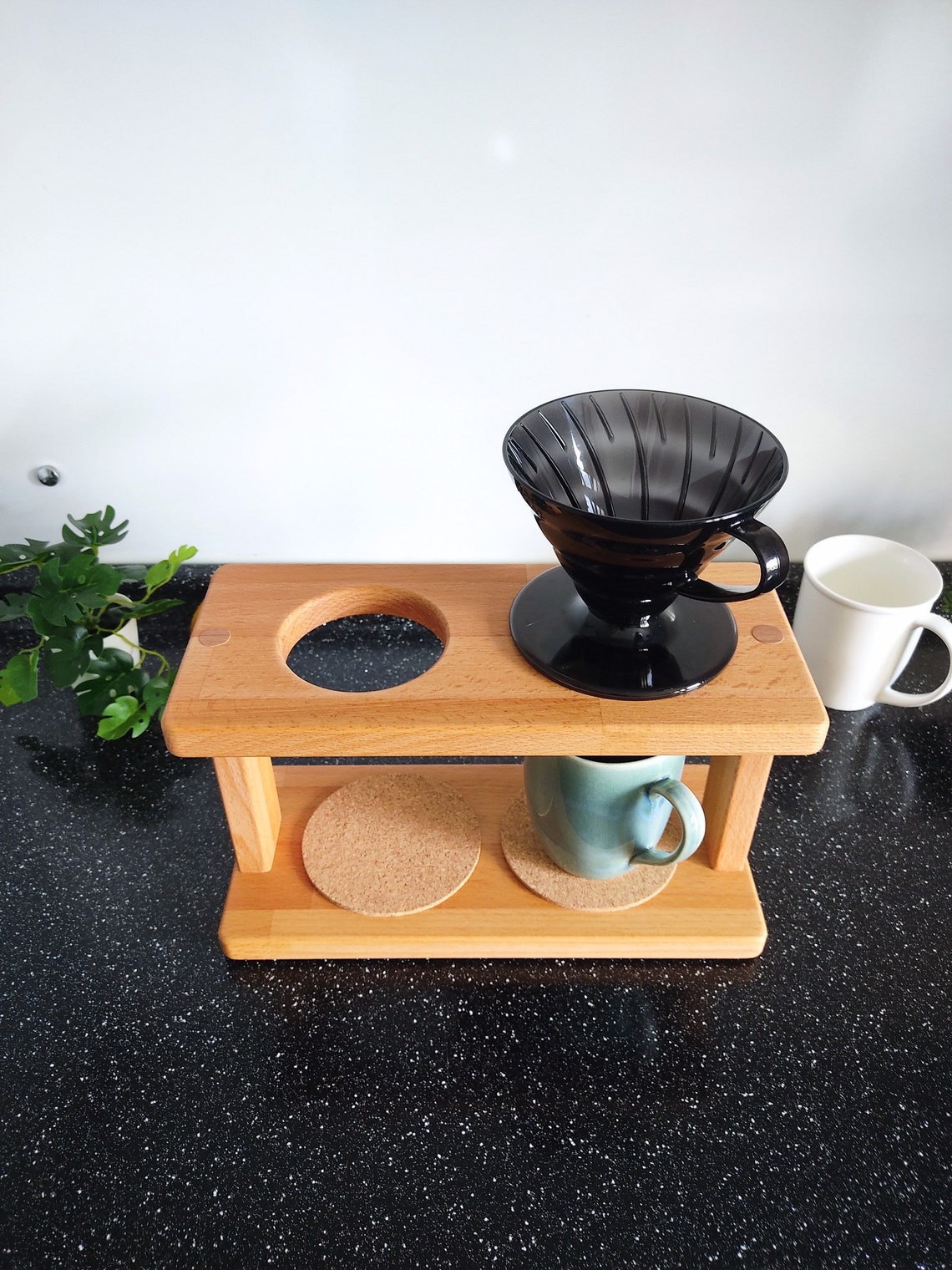 Dual Pour Over Coffee Stand V60 Stand Handmade Coffee Stand | Etsy