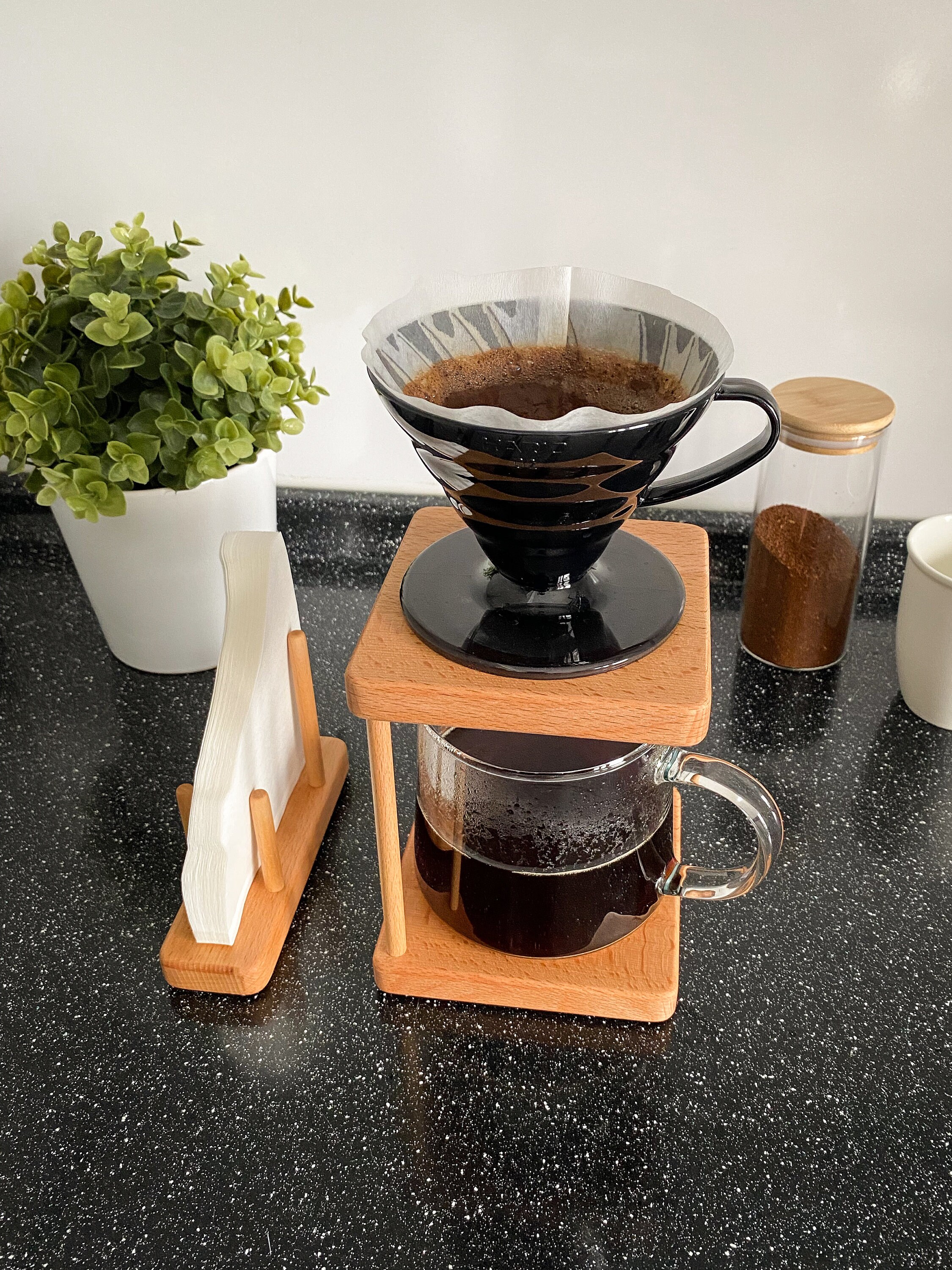 Pour Over Coffee Stand V60 Coffee Stand Handmade Dripper - Etsy