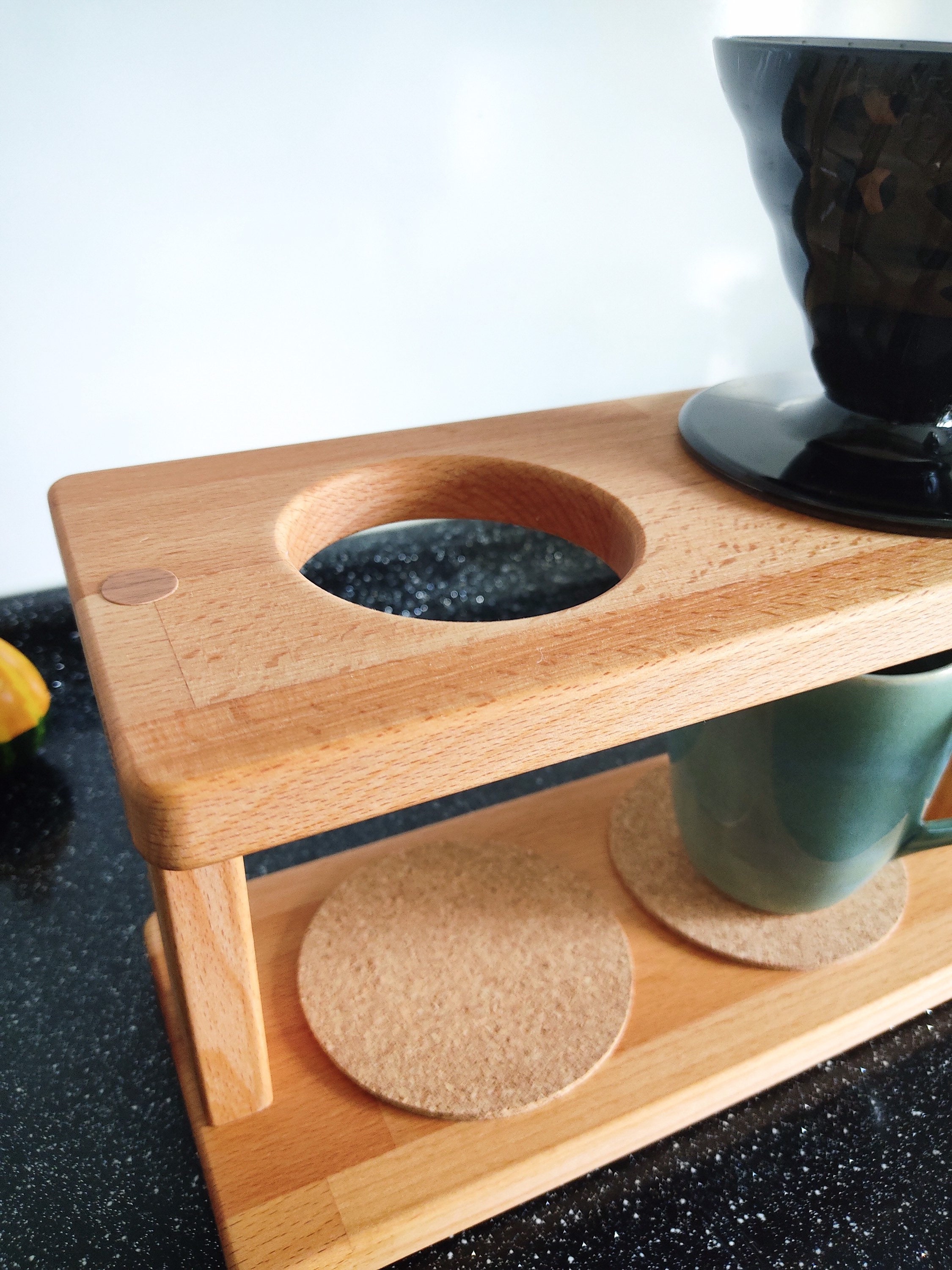 Dual Pour Over Coffee Stand V60 Stand Handmade Coffee Stand | Etsy