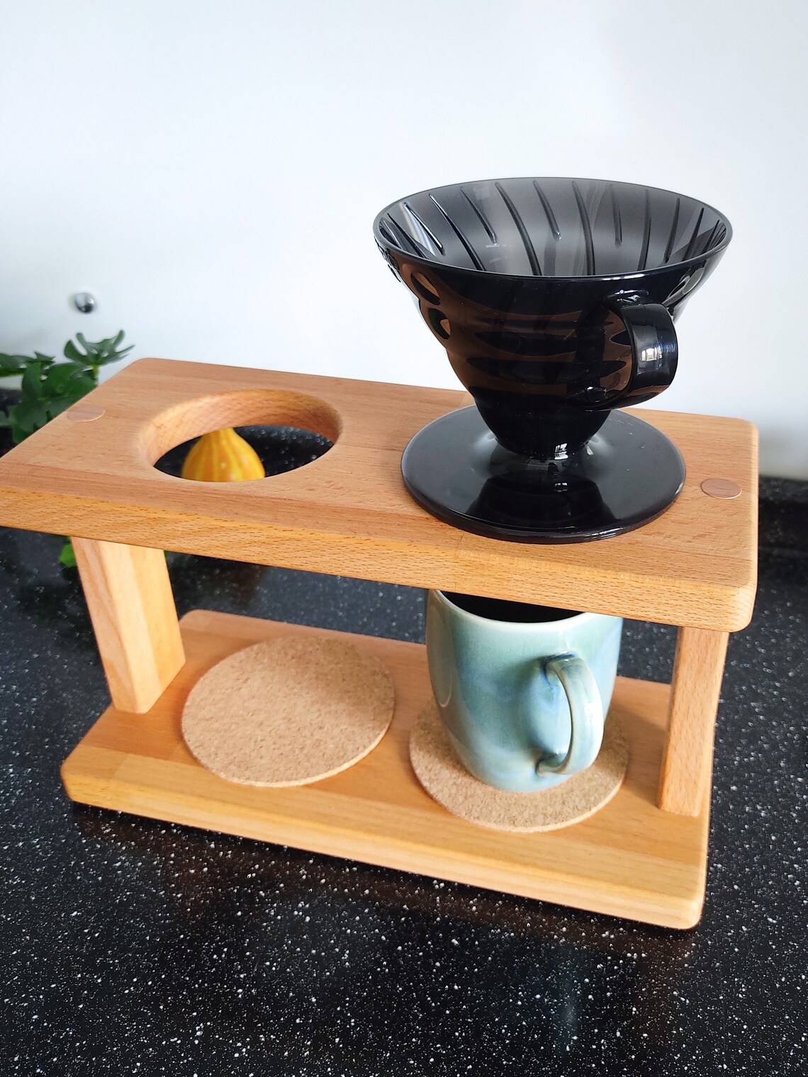 Dual Pour Over Coffee Stand V60 Stand Handmade Coffee Stand | Etsy