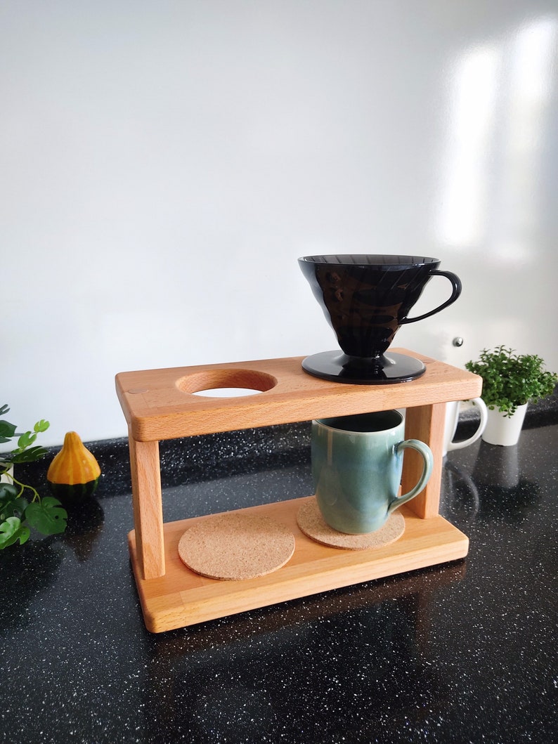 Dual Pour Over Coffee Stand V60 Stand Handmade Coffee Stand | Etsy