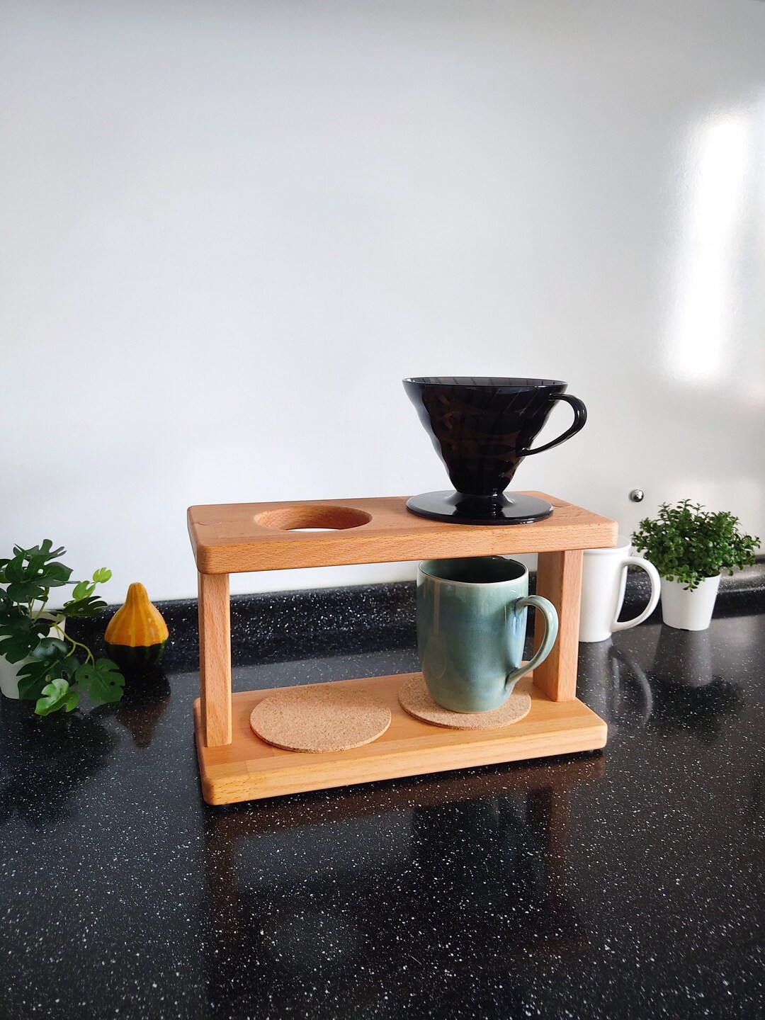 Dual Pour Over Coffee Stand V60 Stand Handmade Coffee Stand - Etsy