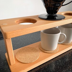 Triple Pour Over Coffee Stand V60 Coffee Stand Handmade | Etsy