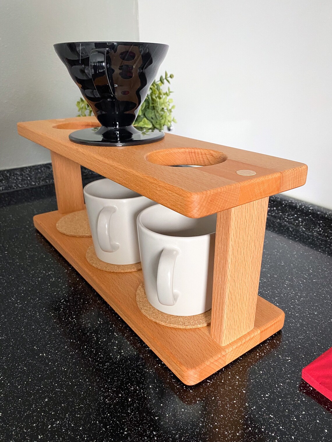 Triple Pour Over Coffee Stand V60 Coffee Stand Handmade | Etsy