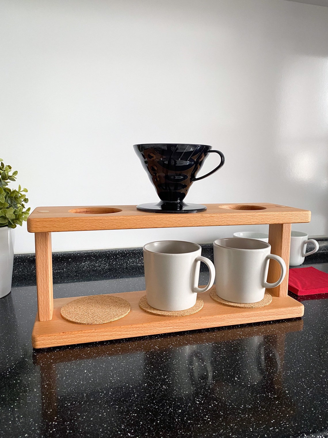 Triple Pour Over Coffee Stand V60 Coffee Stand Handmade | Etsy