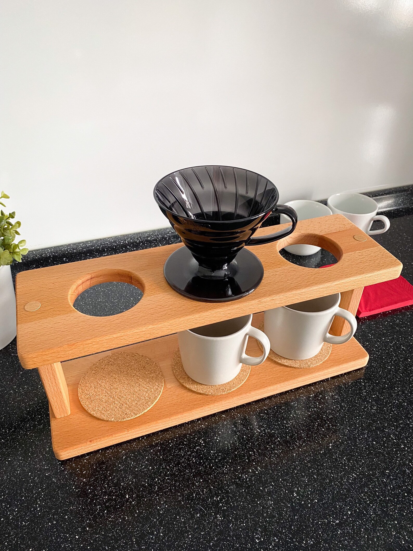 Triple Pour Over Coffee Stand V60 Coffee Stand Handmade | Etsy