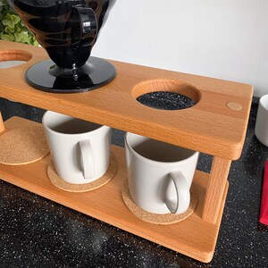 Triple Pour Over Coffee Stand, V60 Coffee Stand, Handmade Coffee Stand ...