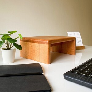 Monitor Stand, Wooden Imac Stand, Display Stand, Monitor Riser, Imac ...