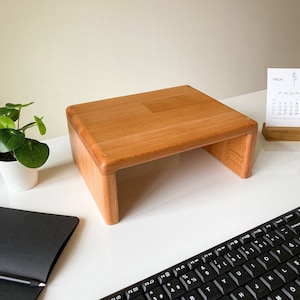 Monitor Stand, Wooden Imac Stand, Display Stand, Monitor Riser, Imac ...