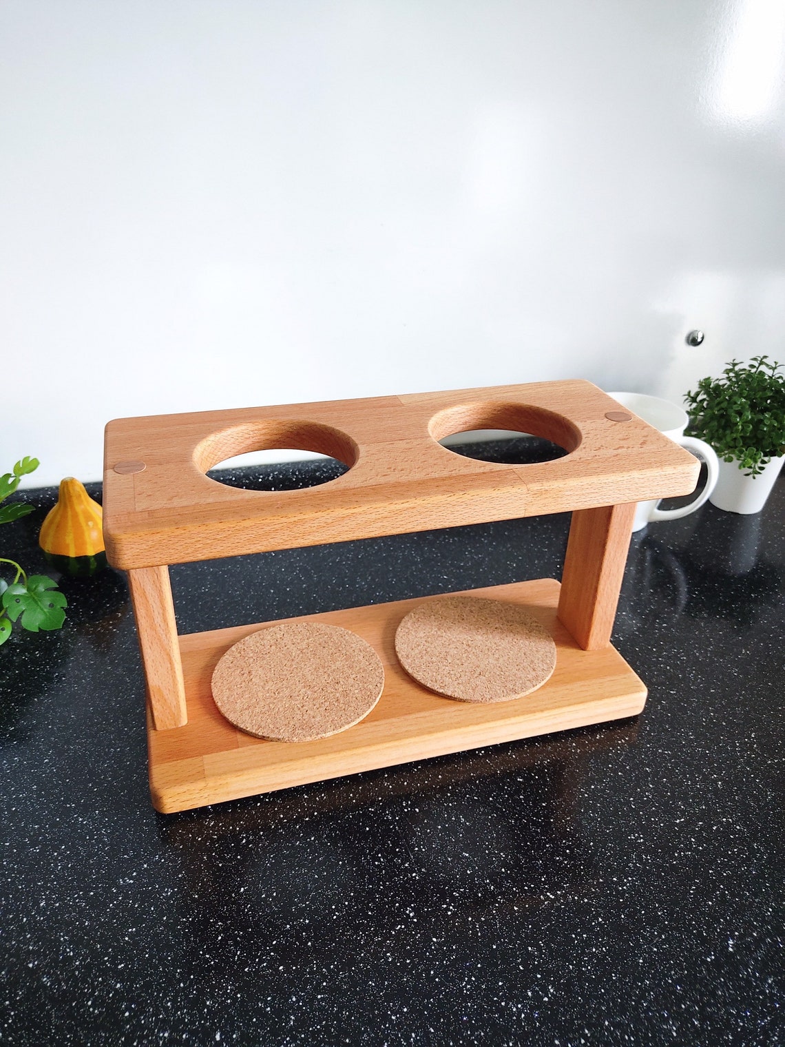 Dual Pour Over Coffee Stand V60 Stand Handmade Coffee Stand | Etsy