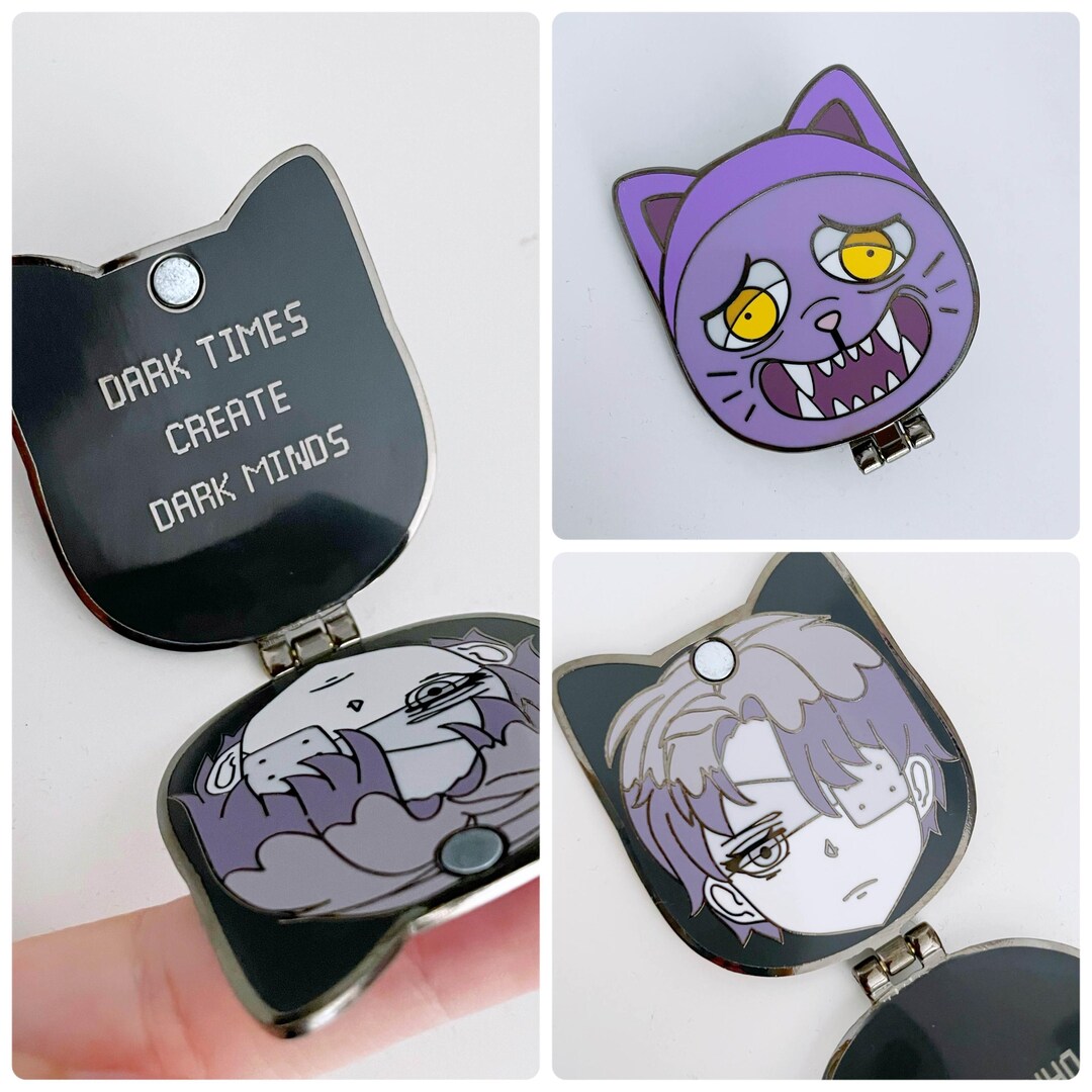 Fear and Hunger 2 Termina Daan Pocketcat Enamel Pin Hinged Horror RPG ...
