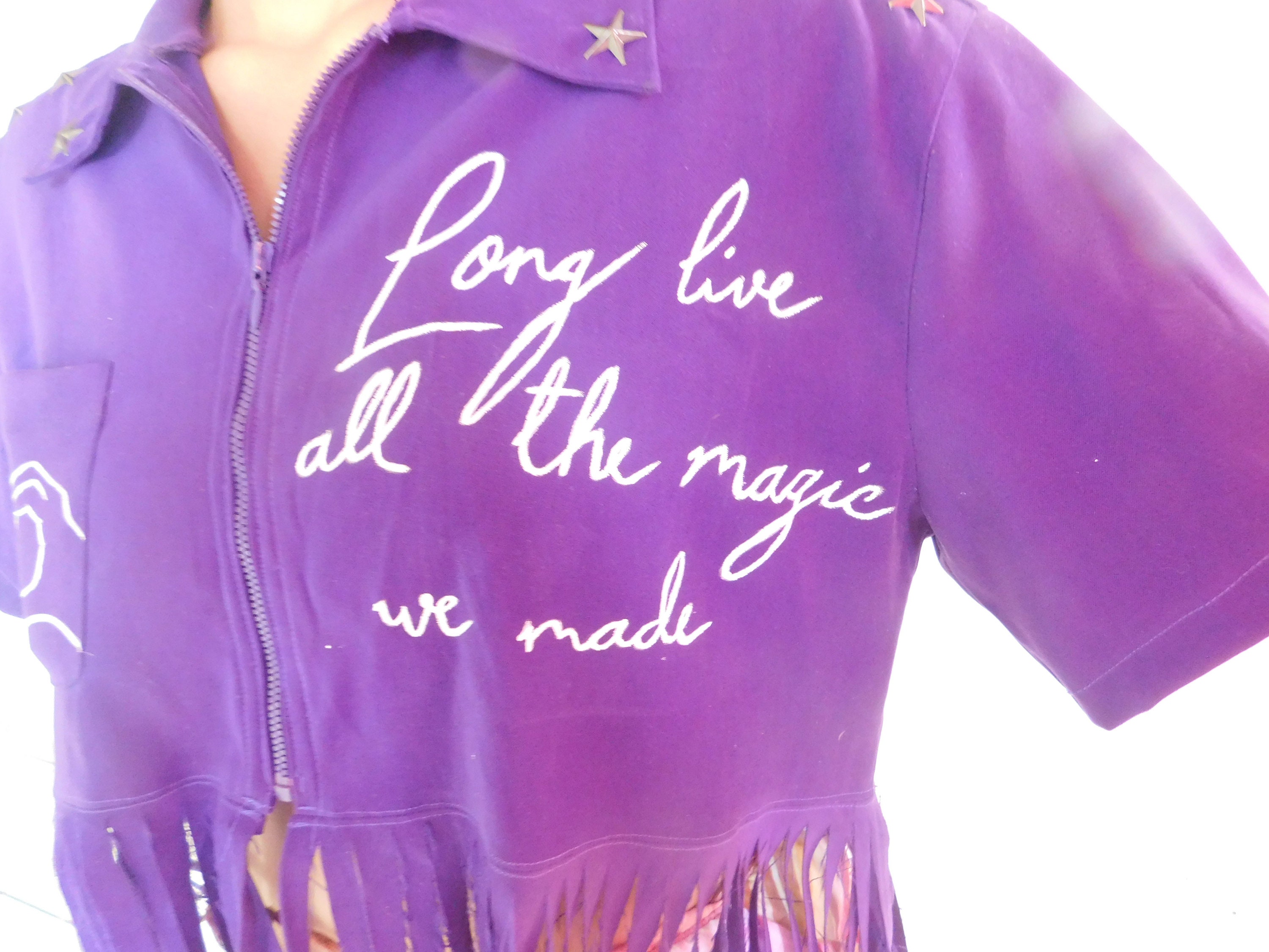 Taylor Swift Purple Fringe Jacket Speak Now Inspo - Etsy