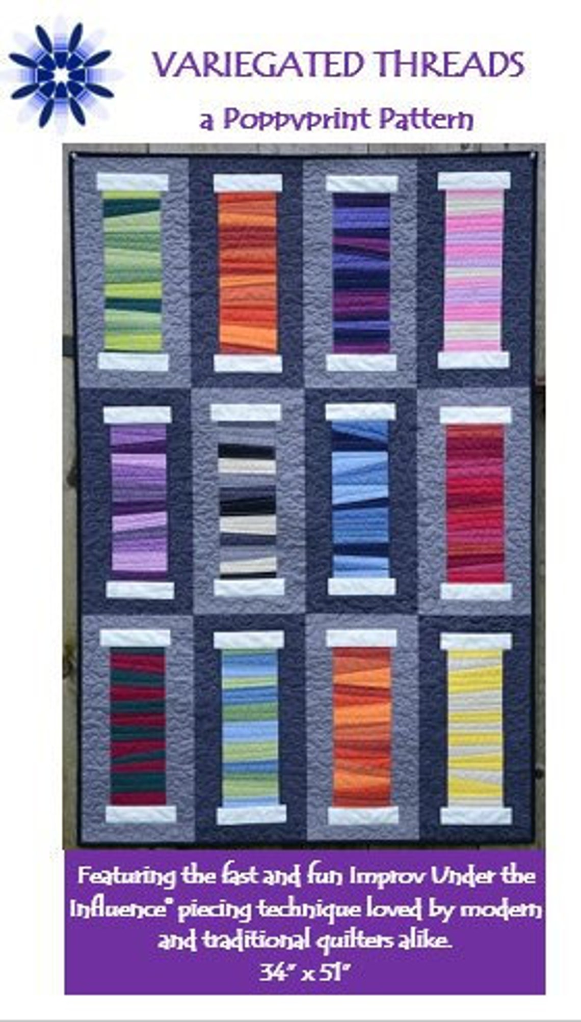 Variegated Threads QUILT PATTERN | Etsy