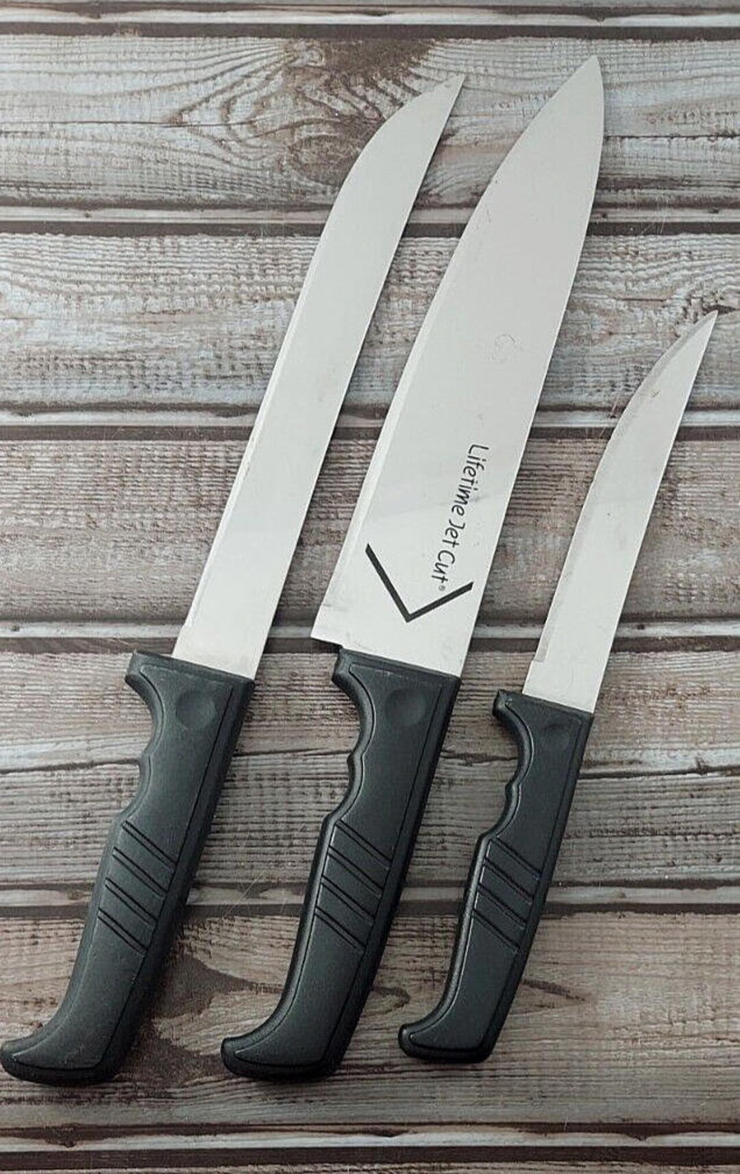 3 Vintage Lifetime Cutlery Jet-cut Japan Hi-carbon Stainless Steel ...