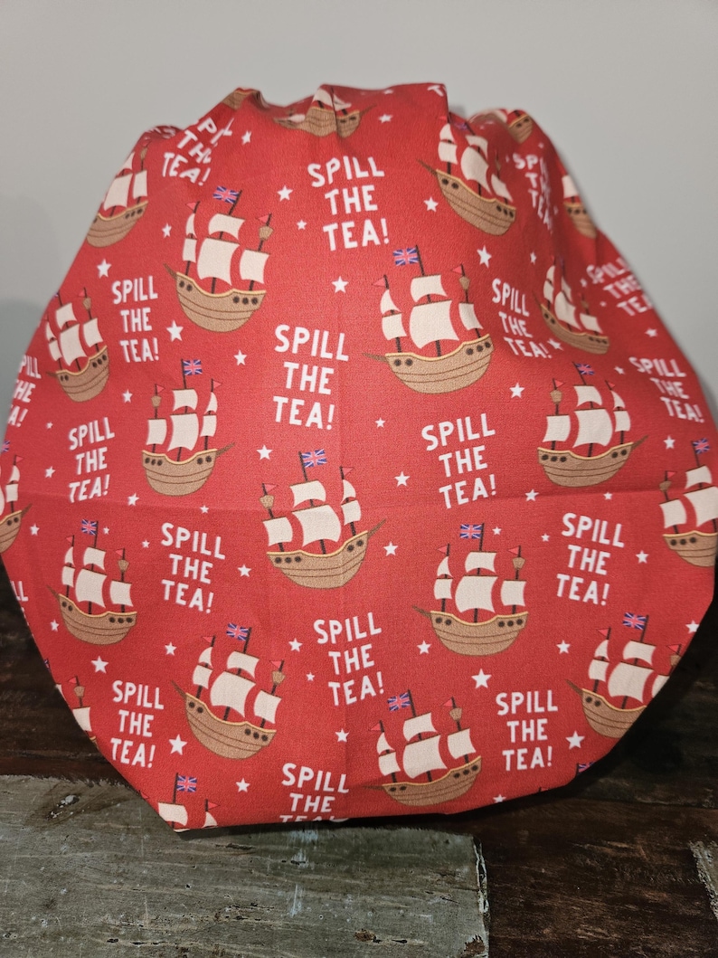 Spill the Tea, Pirate Ship Surgical Scrub Bouffant Hat - Etsy