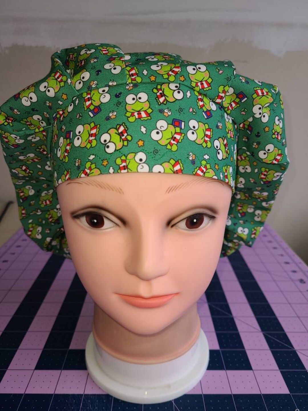 Japanese Frog Surgical Scrub Bouffant Hat - Etsy