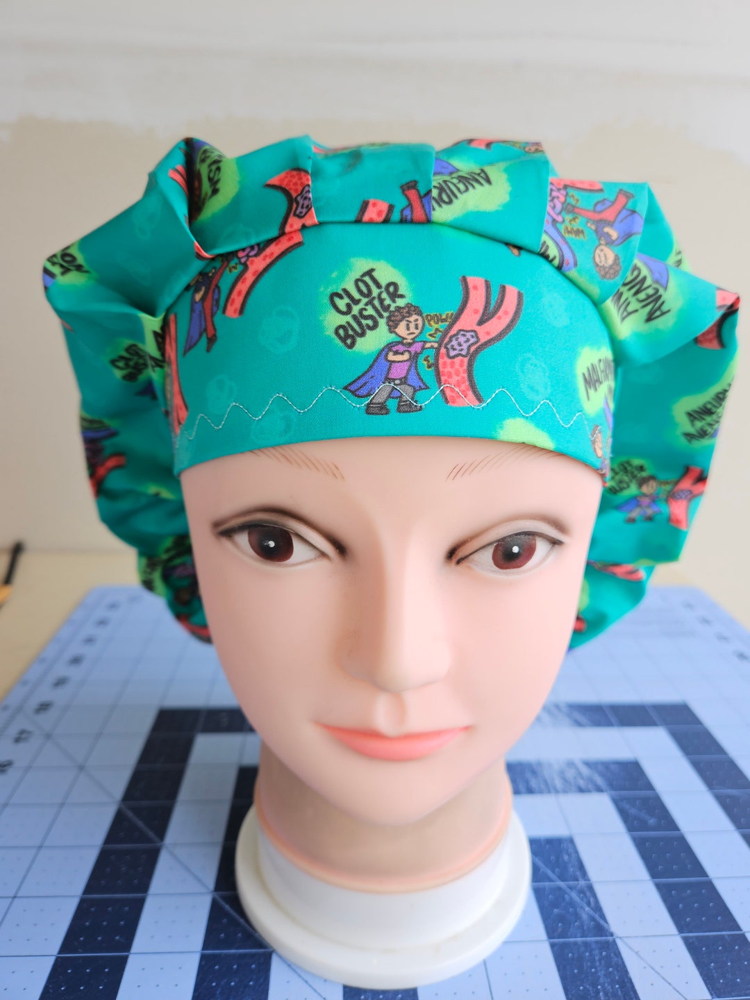 Vascular, Clot Buster Surgical Scrub Bouffant Hat - Etsy