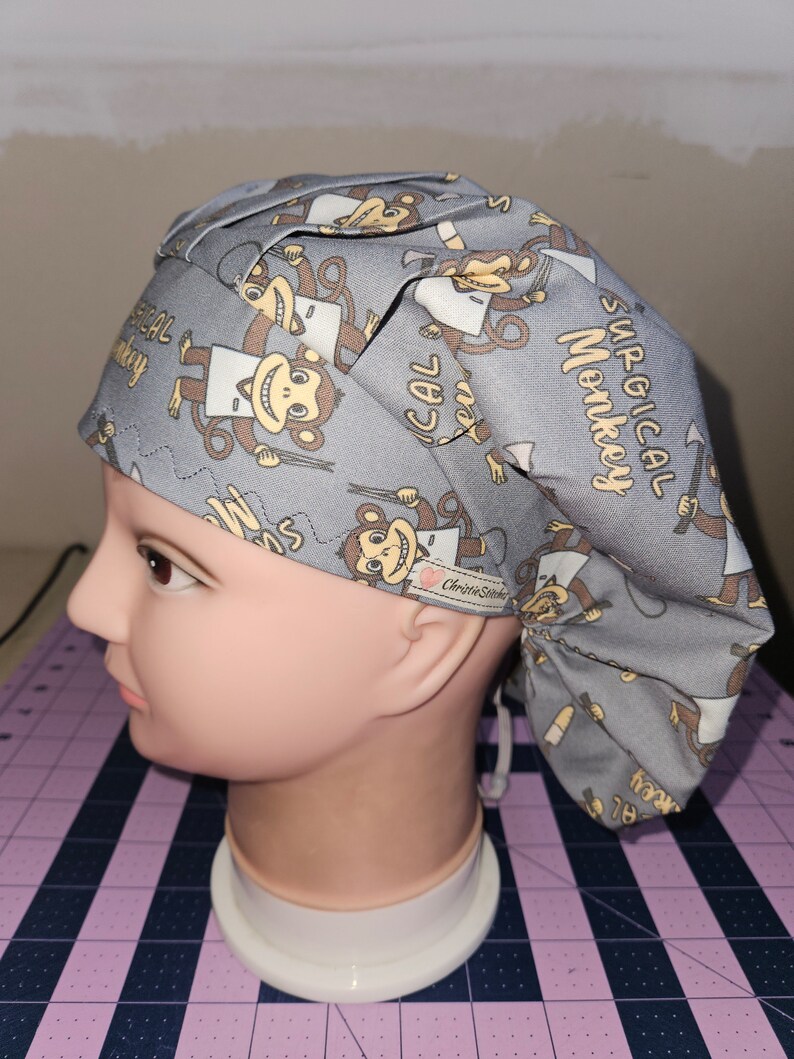 Surgical Monkey Surgical Scrub Bouffant Hat - Etsy