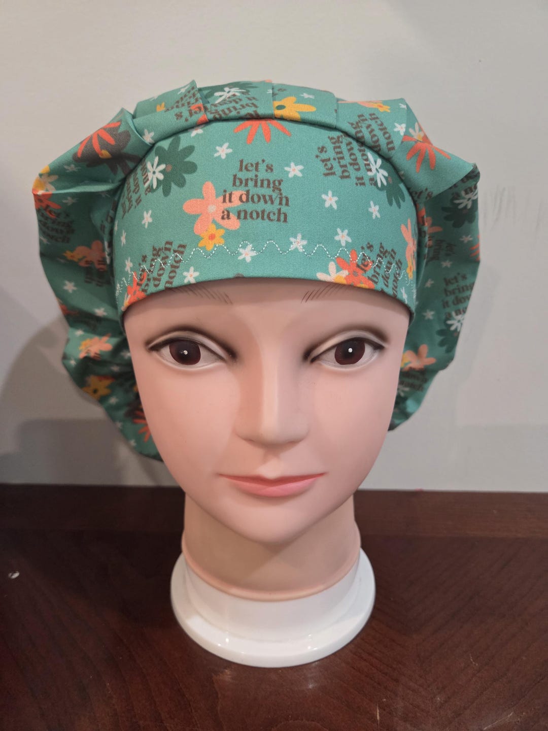 Lets Bring It Down a Notch Surgical Scrub Bouffant Hat - Etsy
