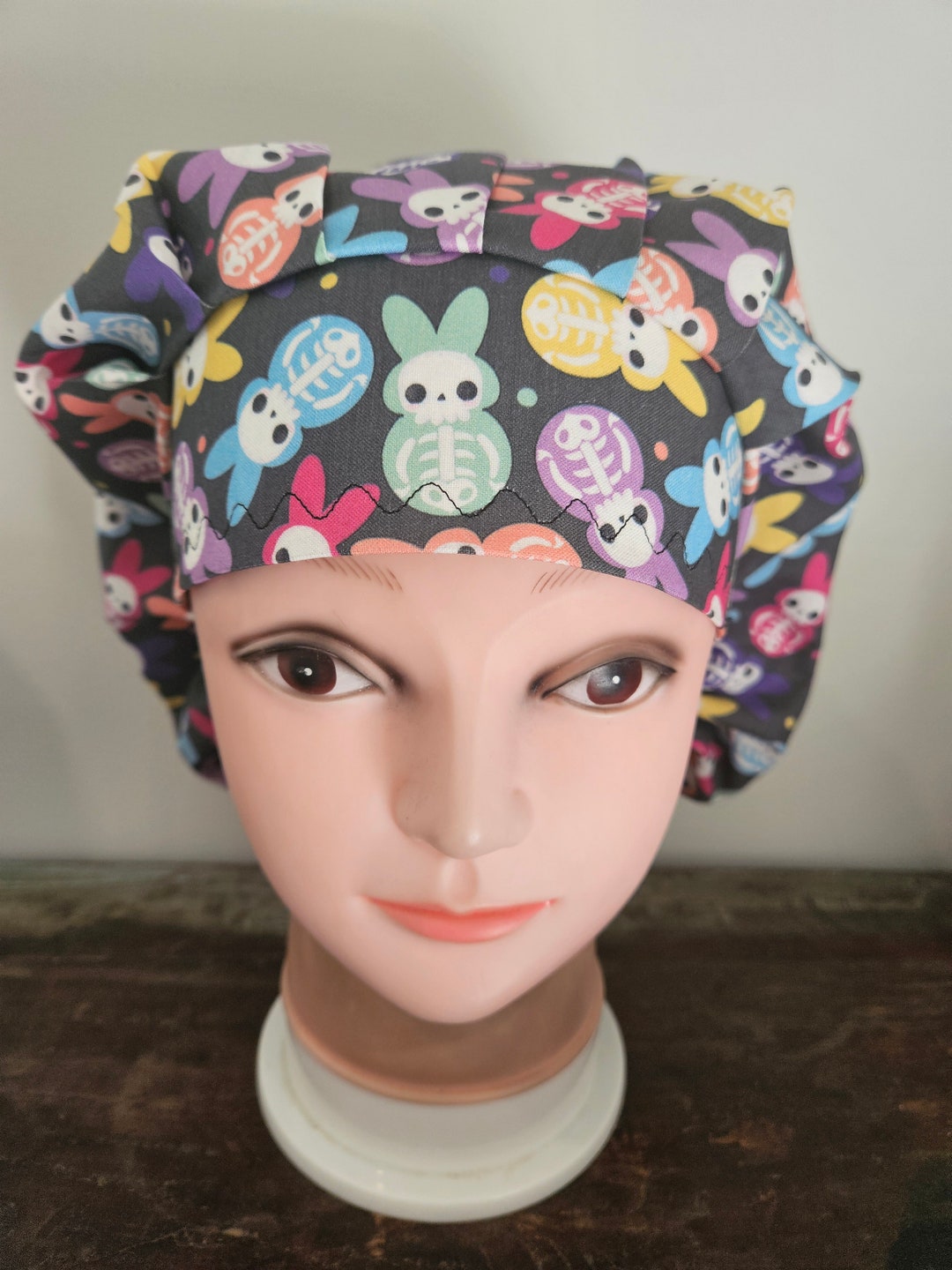 Skeleton Peeps, Halloween Surgical Scrub Bouffant Hat - Etsy