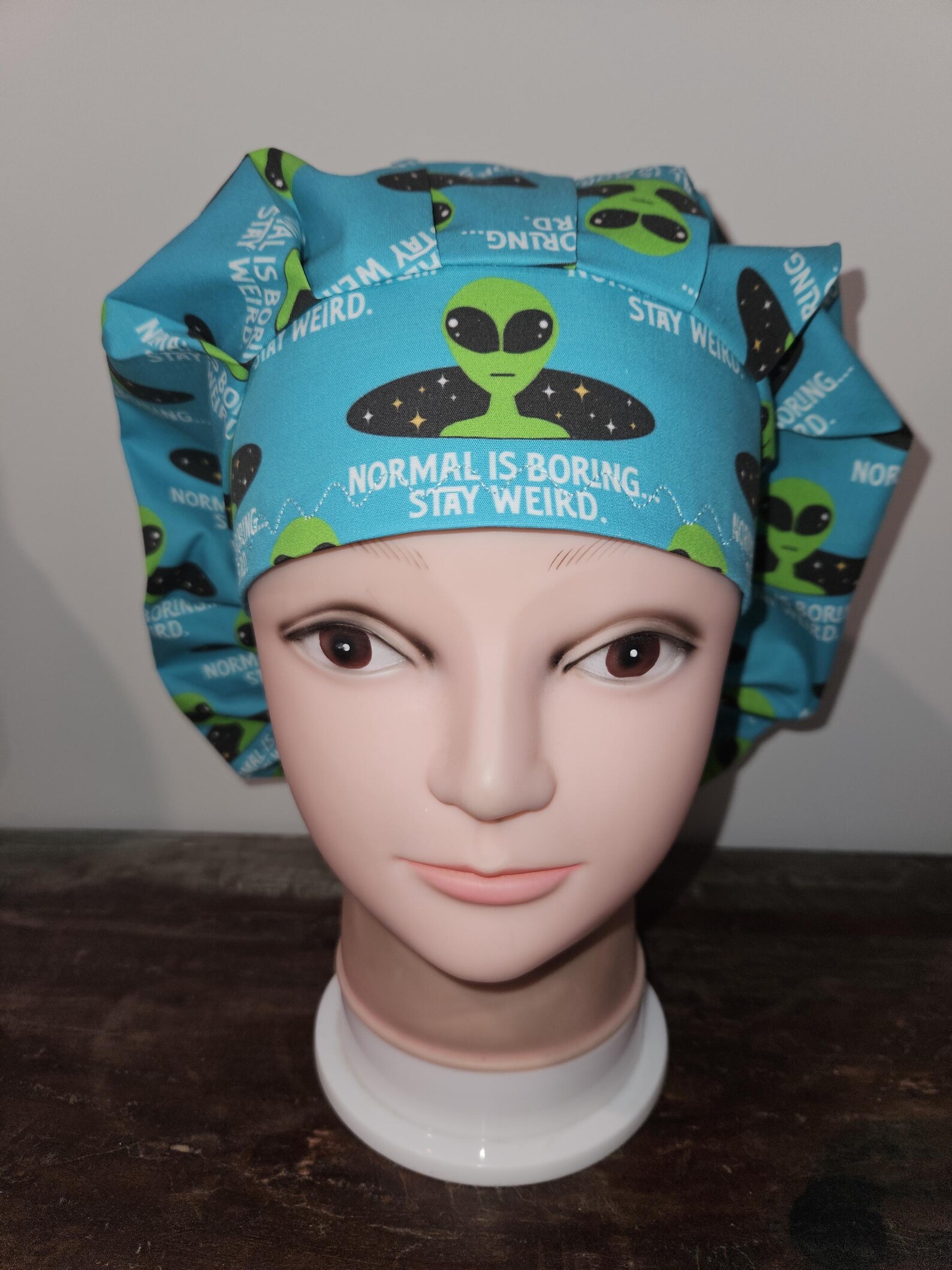 Normal is Boring, Stay Weird, Aliens Surgical Scrub Bouffant Hat - Etsy