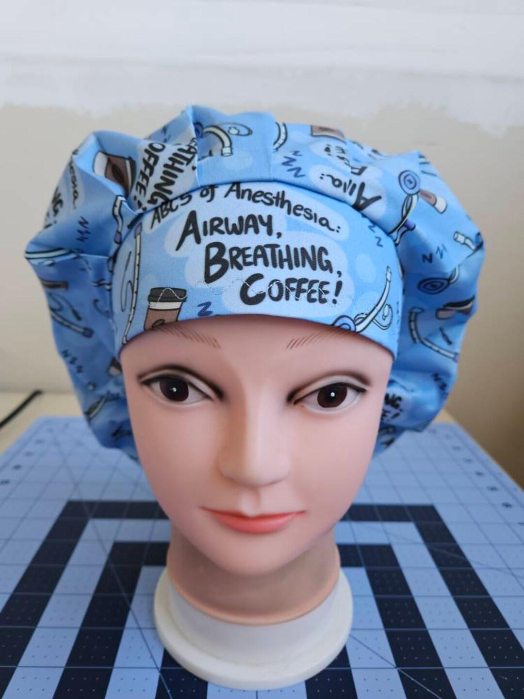 Abcs of Anesthesia Surgical Scrub Bouffant Hat - Etsy