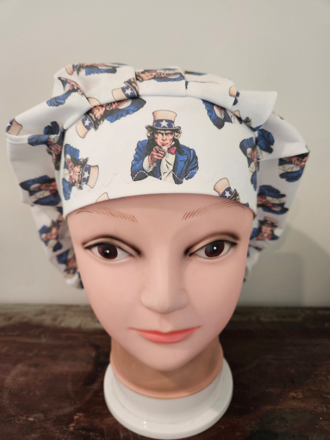 Uncle Sam Wants You! Independence Day Surgical Scrub Bouffant Hat - Etsy