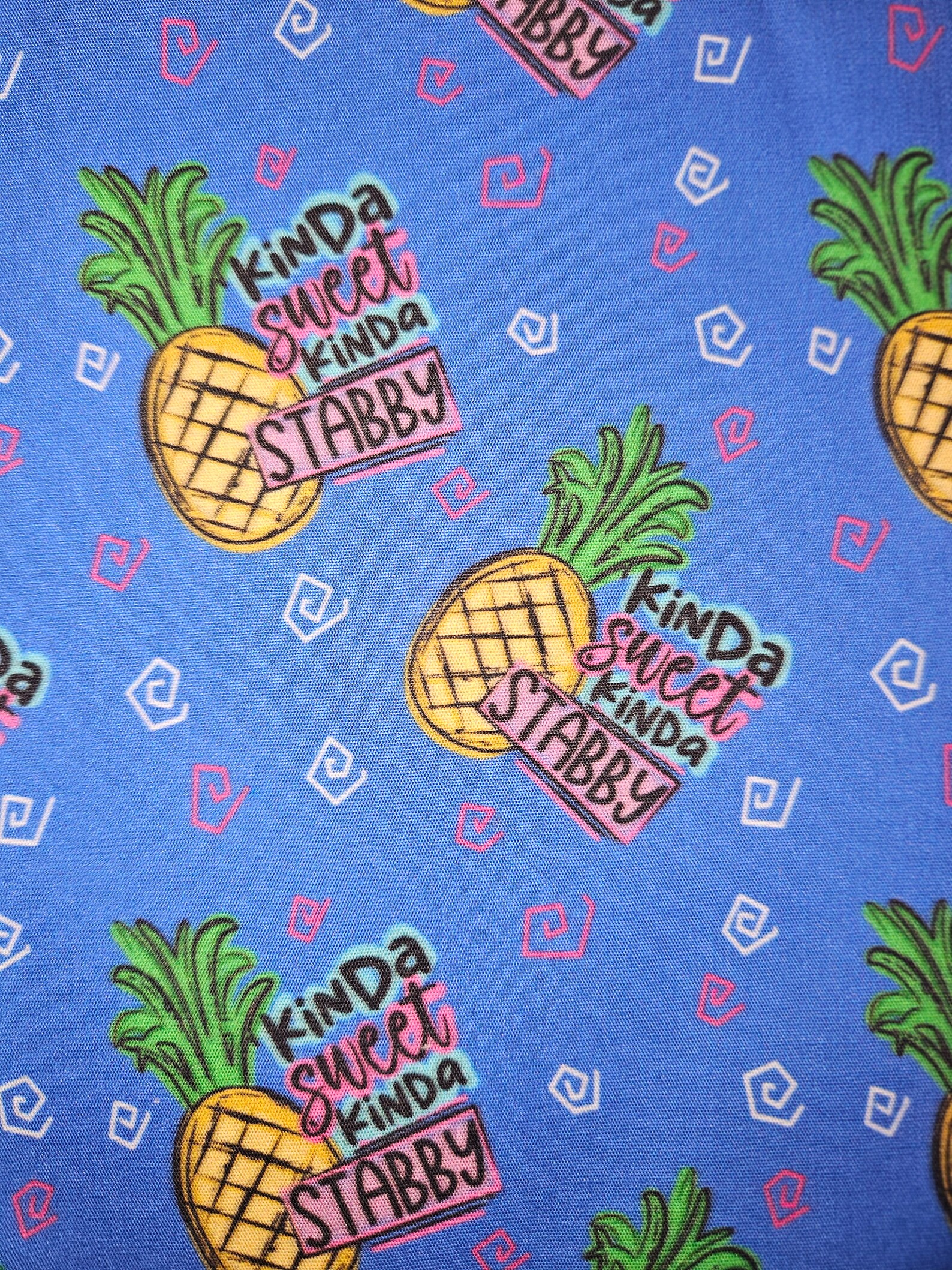 Kind of Sweet Kind of Stabby, Pineapple Surgical Scrub Bouffant Hat - Etsy