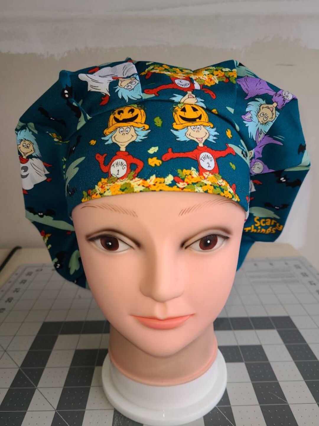 Spooky Things, Cartoon Surgical Scrub Bouffant Hat - Etsy