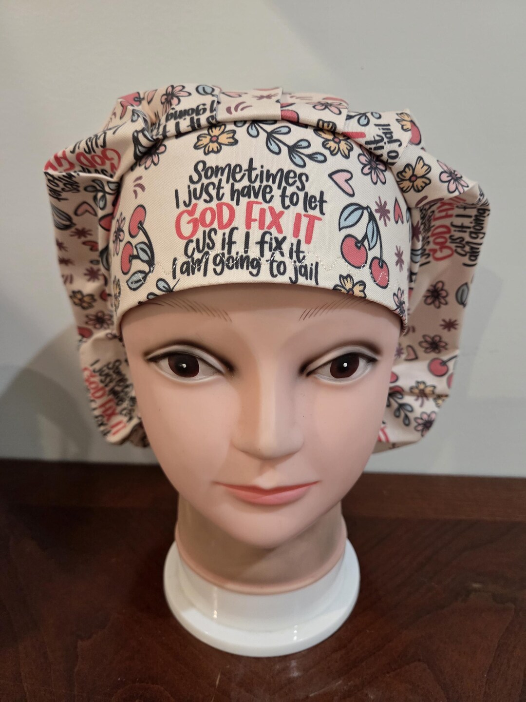 Fix It! Surgical Scrub Bouffant Hat, Euro, Skull Cap: Funny Medical ...
