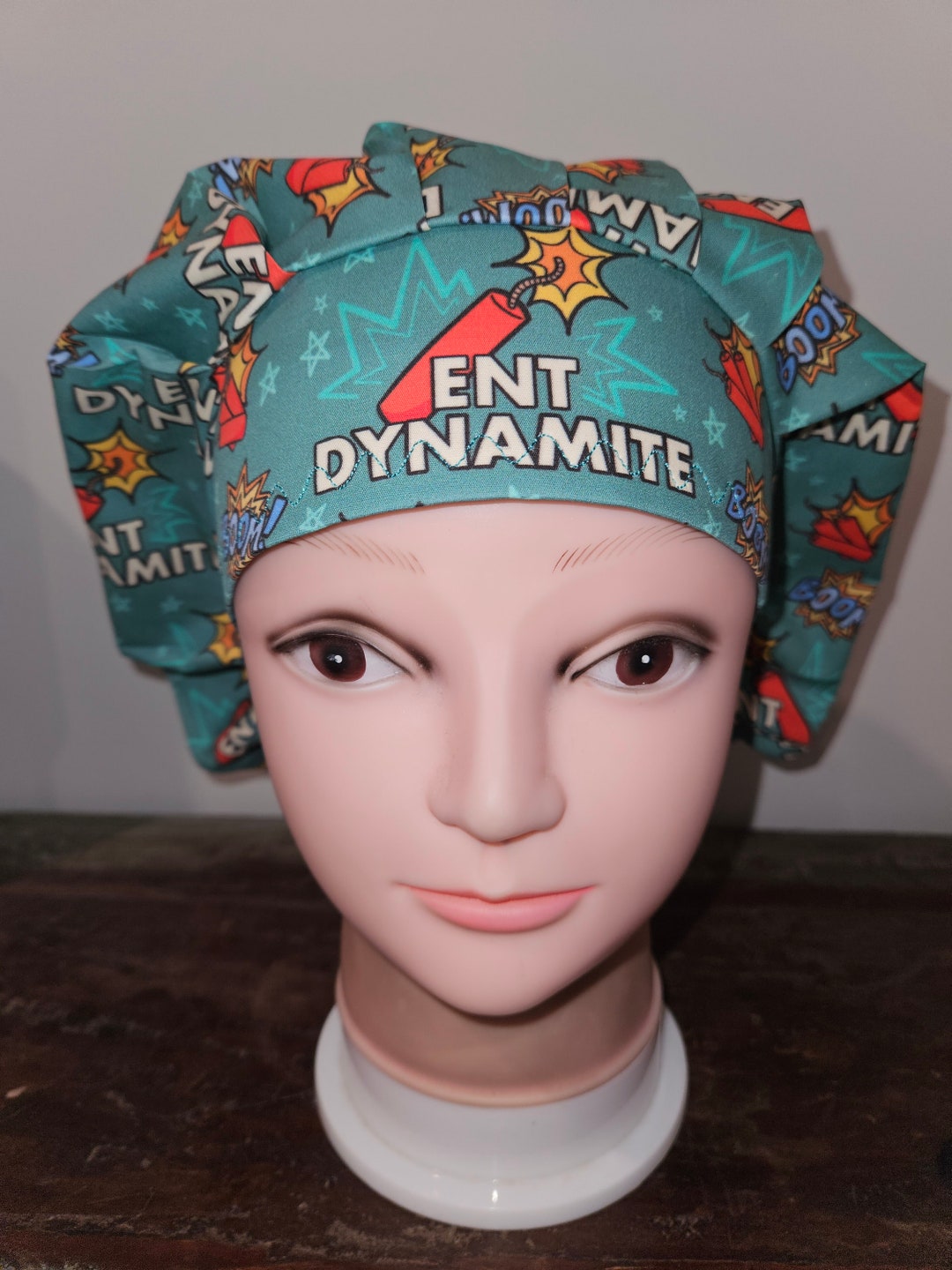 ENT Dynamite Surgical Scrub Bouffant Hat - Etsy