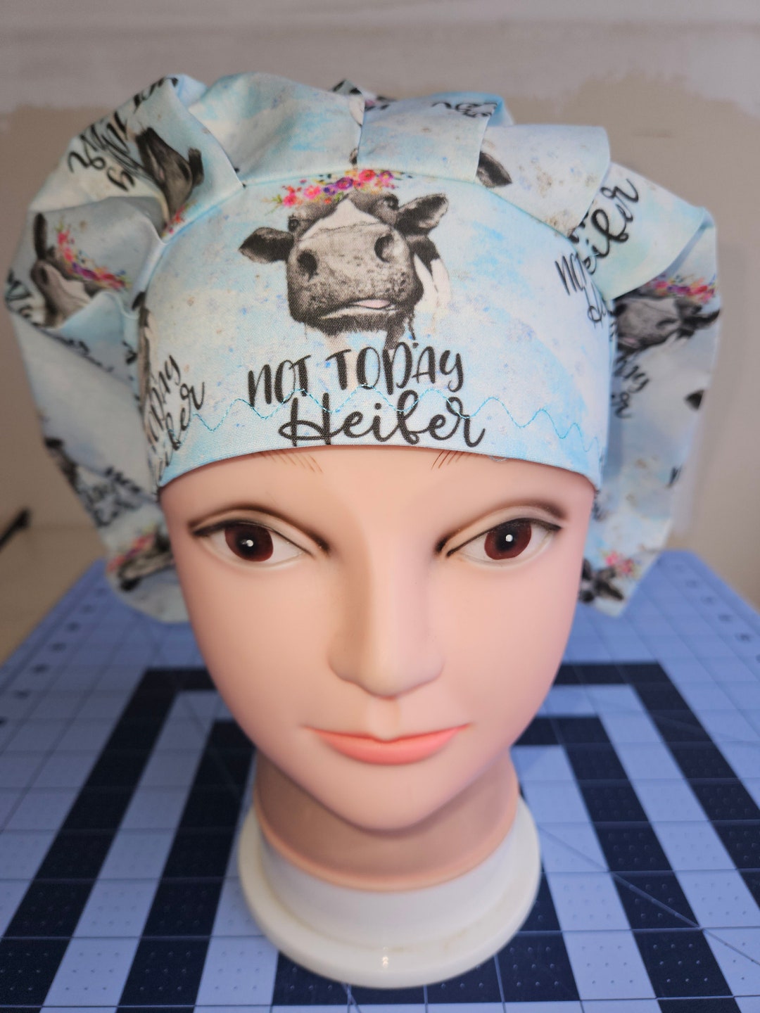 Not Today Heifer, Cows Surgical Scrub Bouffant Hat - Etsy