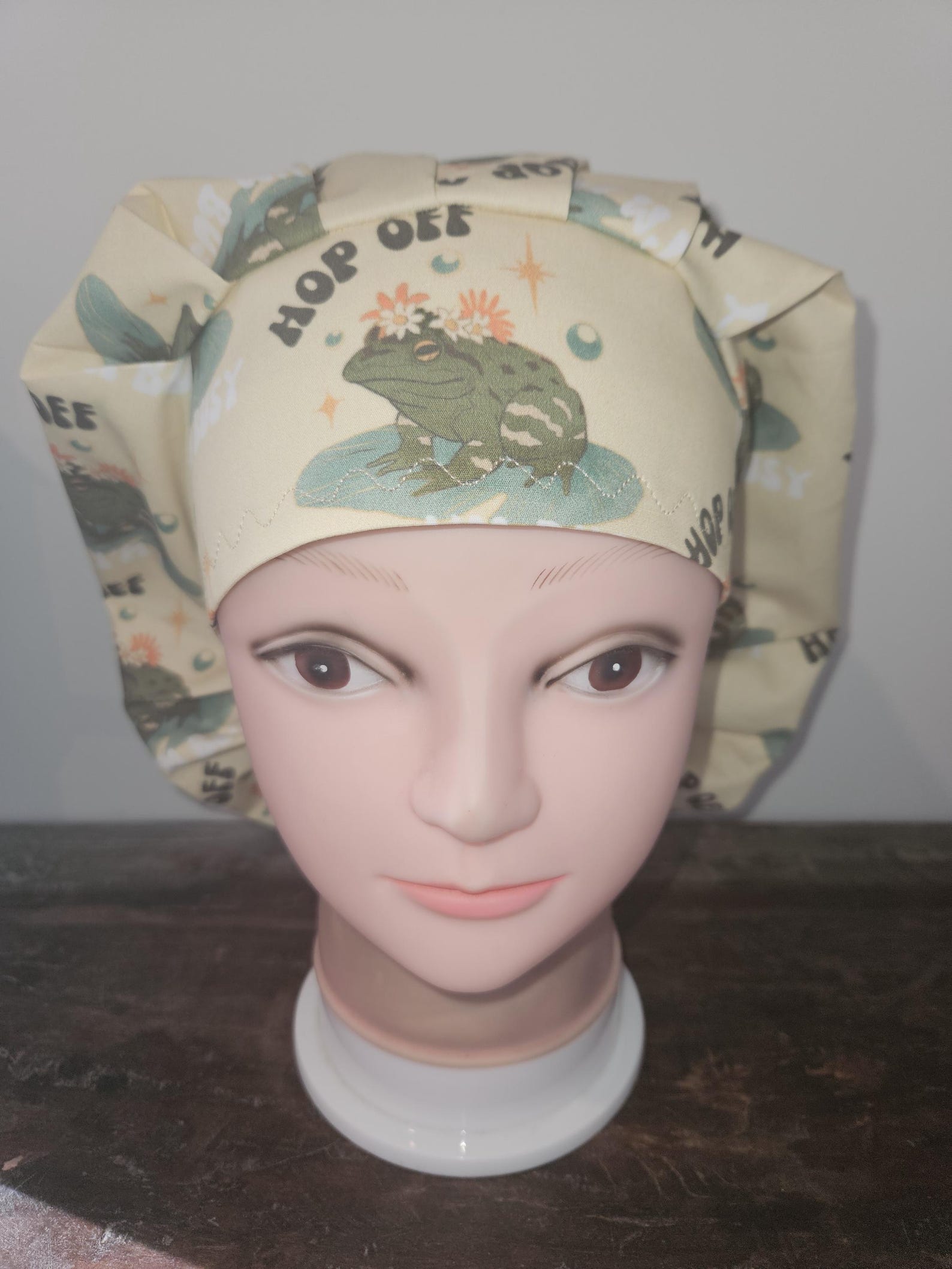 Hop Off, Im Busy, Frog Surgical Scrub Bouffant Hat - Etsy