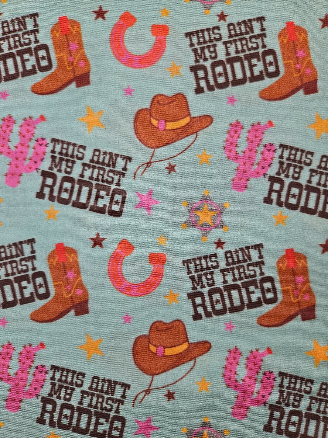 This Ain't My First Rodeo, Cowboy Surgical Scrub Bouffant Hat - Etsy