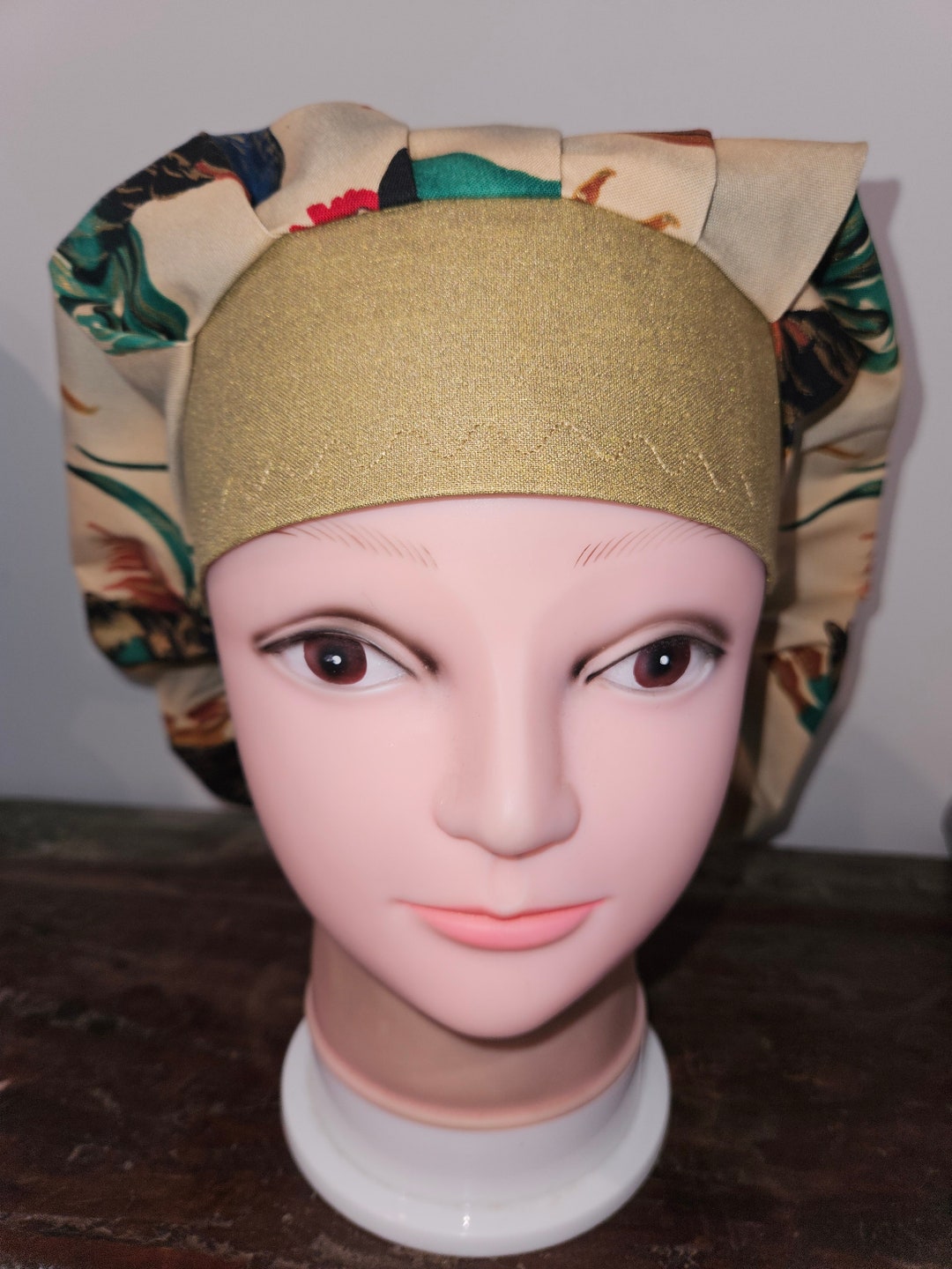 Chickens and Roosters, Patchwork (4 Prints) Surgical Scrub Bouffant Hat ...